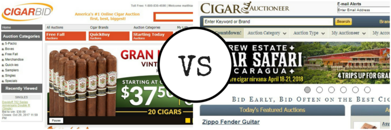 Cigar Bid vs Cigar Auctioneer - Fine Tobacco NYC